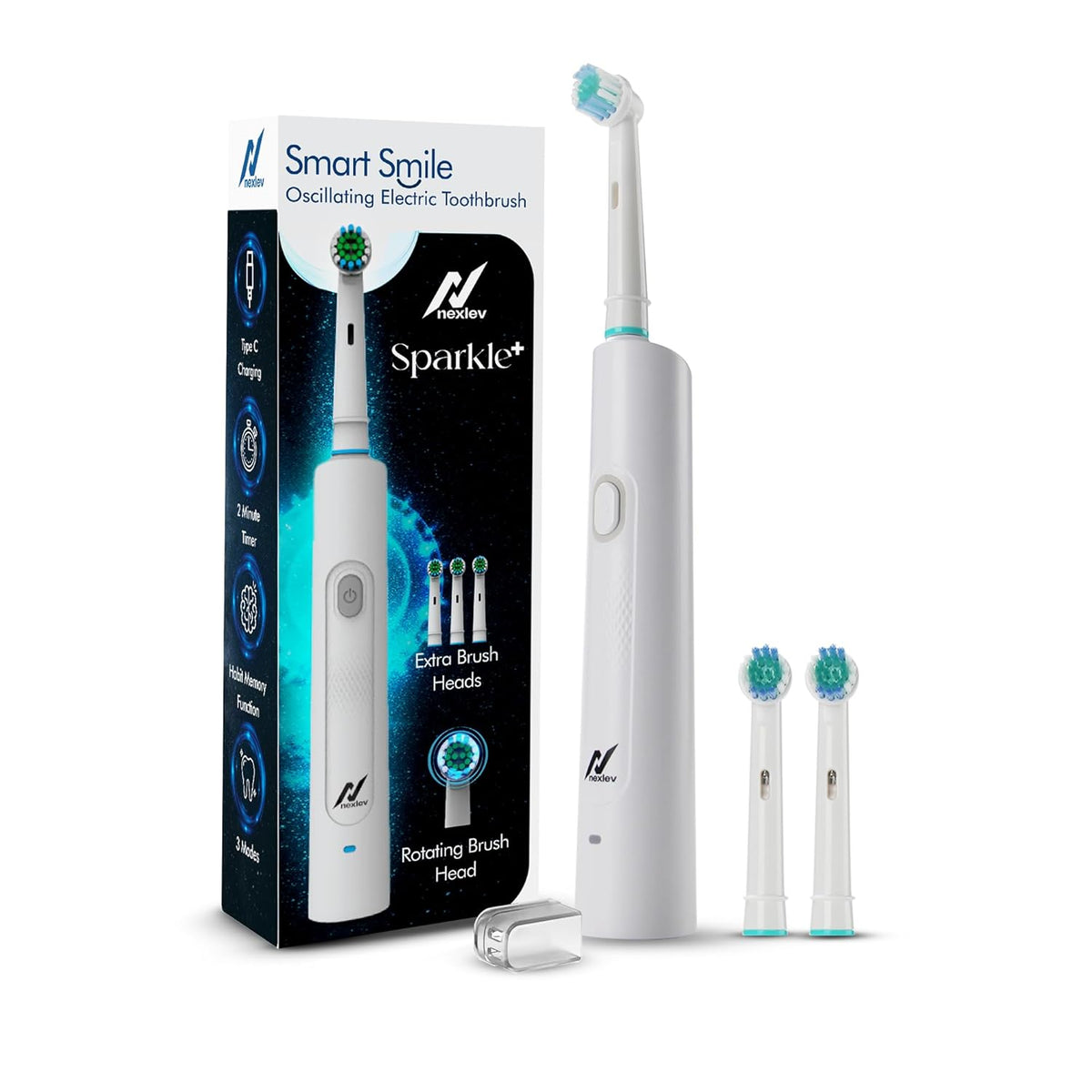 Nexlev Oscillating Electric Toothbrush | Sparkle Pro (ETR-06) | Nexlev ...